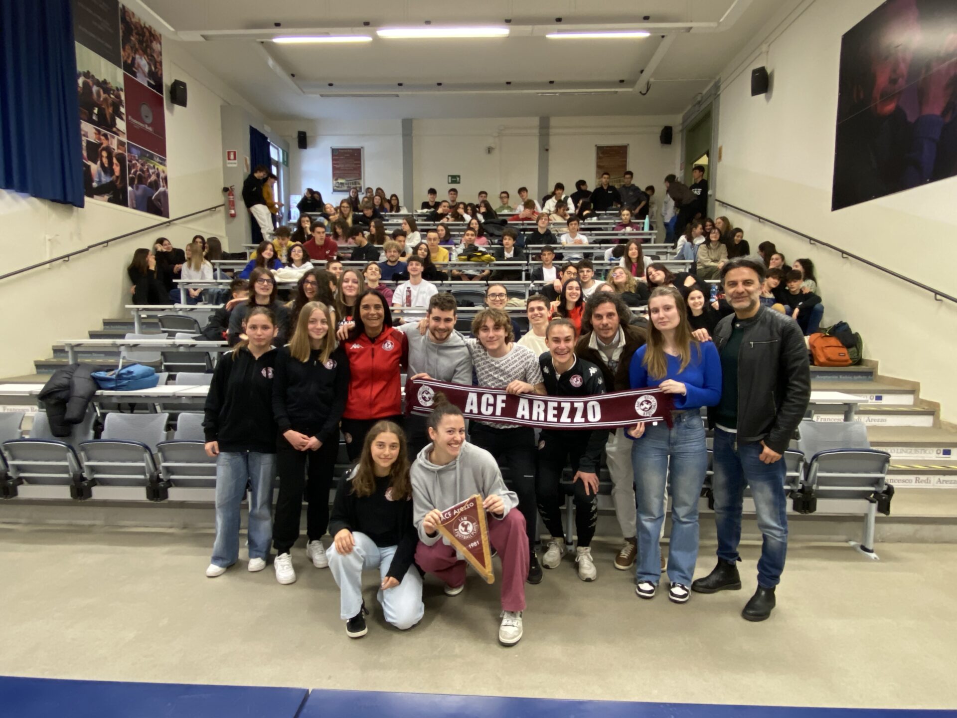 L’ACF Arezzo in visita al Liceo Scientifico “F. Redi” con “Una storia ...